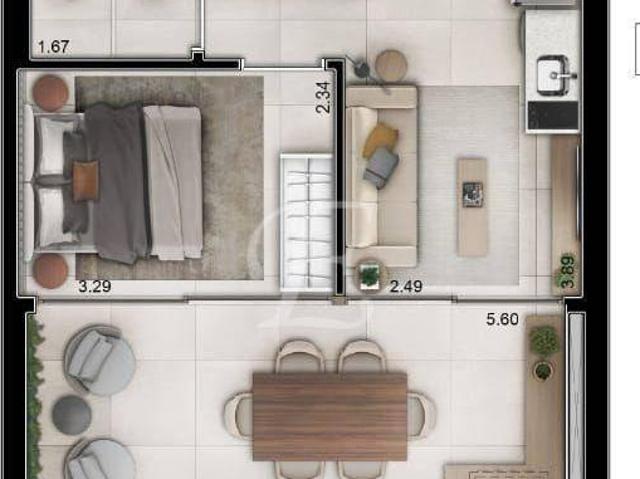 Apartamento à venda, 40 m² por R$ 672.282,00 Chácara Santo Antônio São Paulo/SP