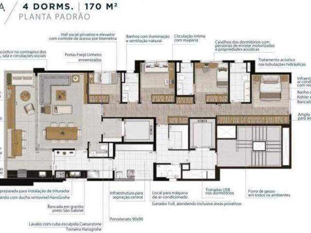Apartamento à venda, 4 quartos, 3 suítes, 3 vagas, Paraíso São Paulo/SP