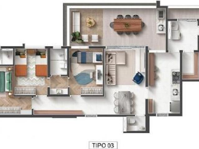 Apartamento à venda, 4 quartos no bairro Boqueirão em Santos
