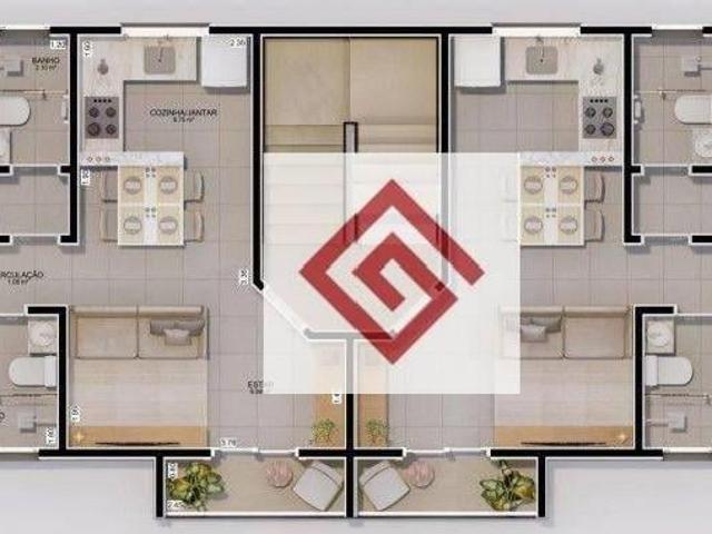 Apartamento à venda, 55 m² por R$ 350.000,00 Vila Metalúrgica Santo André/SP