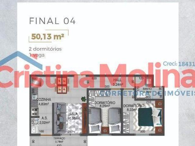 Apartamento à venda, 57 m² por R$ 244.000,00 Mirim Praia Grande/SP