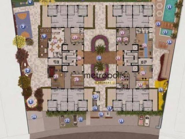 Apartamento à venda, 58 m² por R$ 489.441,00 Vila Guiomar Santo André/SP