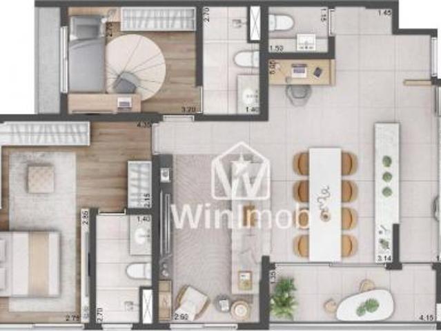 Apartamento com 2 dormitórios à venda, 69 m² por R$ 863.000,00 Boa Vista Porto Alegre/RS