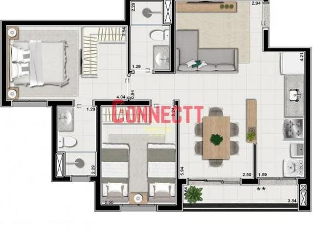 Apartamento à venda, 62 m² por R$ 520.000,00 Quinta da Primavera Ribeirão Preto/SP