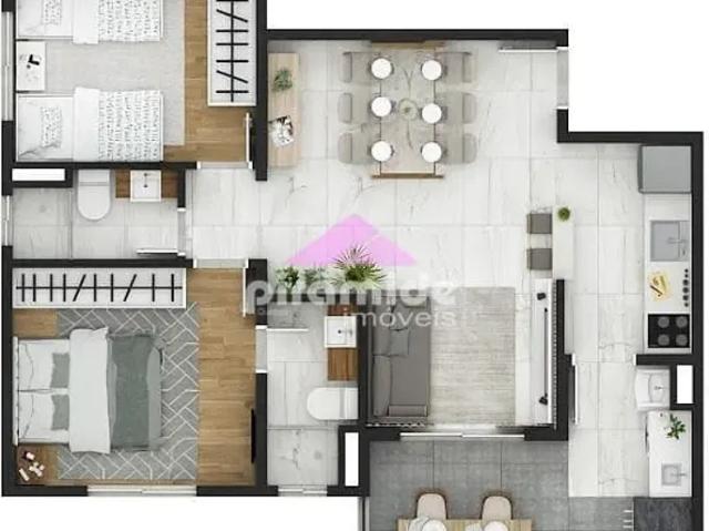 Apartamento à venda, 63 m² por R$ 570.000,00 Parque Industrial São José dos Campos/SP