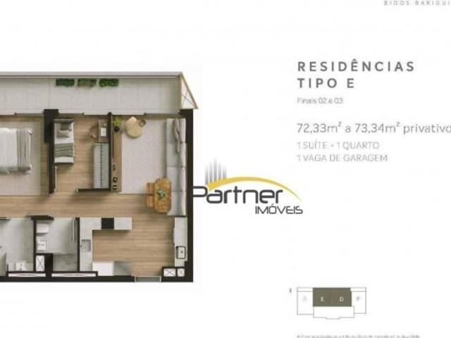 Apartamento à venda, 74 m² por R$ 1.807.885,00 Campina do Siqueira Curitiba/PR
