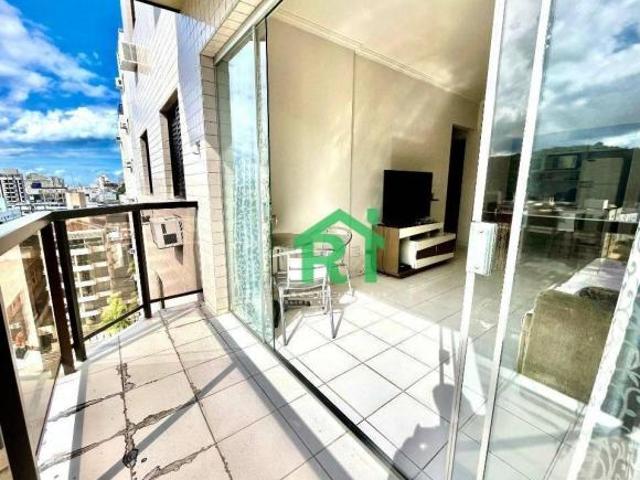 Apartamento com 2 quartos 1 suíte, sacada e lazer à venda em Enseada, Guarujá