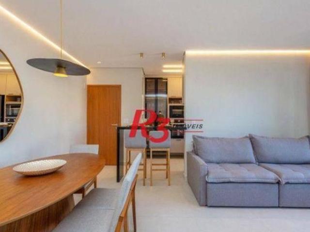 Apartamento à venda, 77 m² por R$ 1.350.000,00 Aparecida Santos/SP
