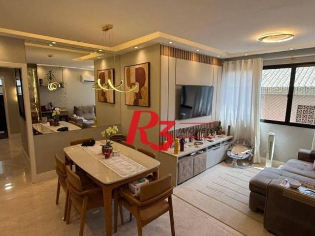 Apartamento à venda, 77 m² por R$ 690.000,00 Campo Grande Santos/SP