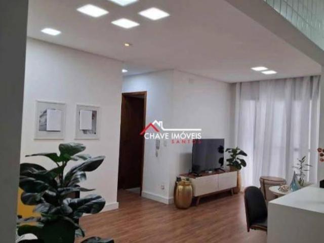 Apartamento à venda, 70 m² por R$ 477.000,00 Encruzilhada Santos/SP