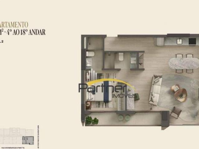 Apartamento à venda, 71 m² por R$ 1.638.660,00 Batel Curitiba/PR