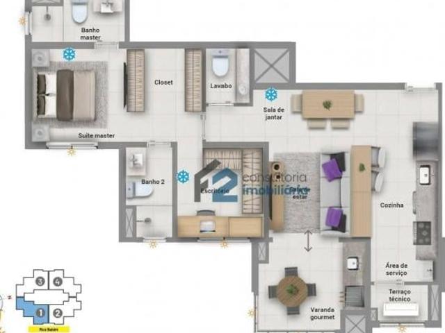 Apartamento à venda, 72 m² por R$ 730.000,02 Vila Assunção Santo André/SP