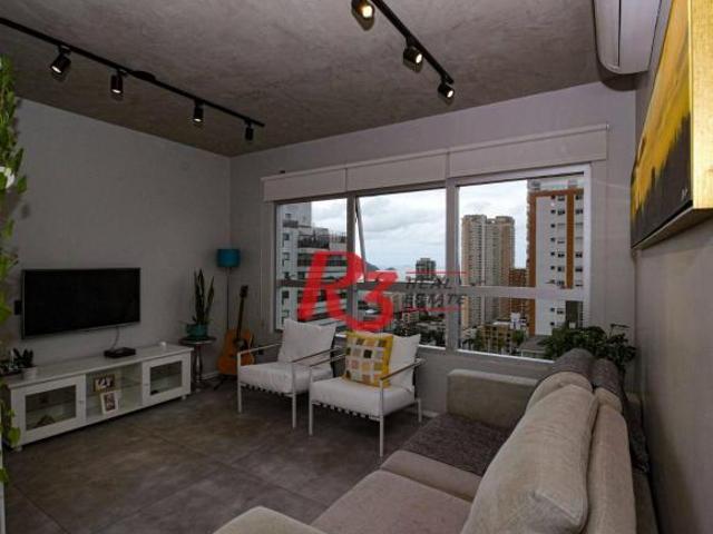 Apartamento com 2 dormitórios à venda, 72 m² por R$ 950.000,00 Embaré Santos/SP