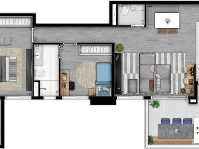 Apartamento a venda 89m2 Tatuapé São Paulo SP