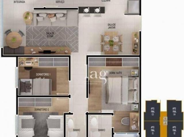 Apartamento à venda, 83 m² por R$ 629.705,25 Jardim Vera Cruz Sorocaba/SP