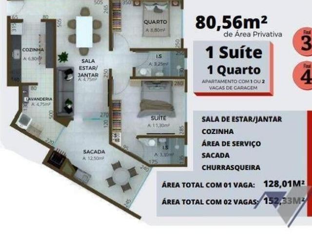 Apartamento à venda, 99 m² por R$ 850.000,00 Bairro Coqueiral Cascavel/PR