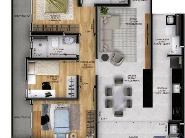 Apartamento à venda, 99 m² por R$ 971.000,00 Neva Cascavel/PR