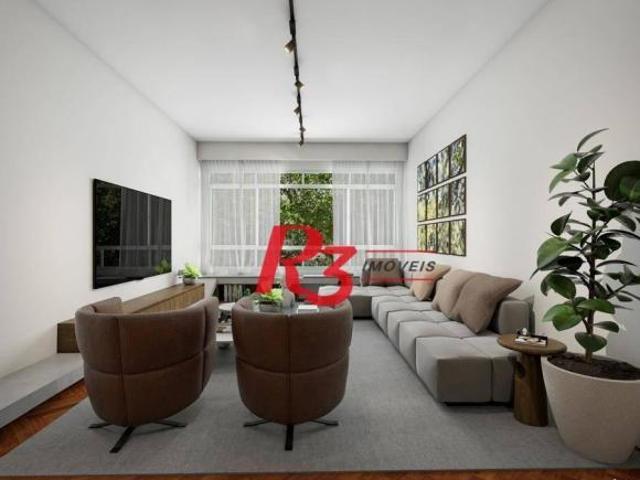 Apartamento à venda, 90 m² por R$ 820.000,00 Boqueirão Santos/SP