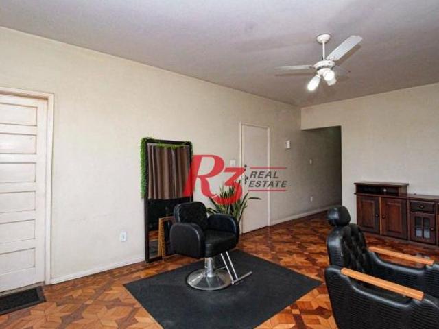 Apartamento à venda, 91 m² por R$ 625.000,00 Macuco Santos/SP