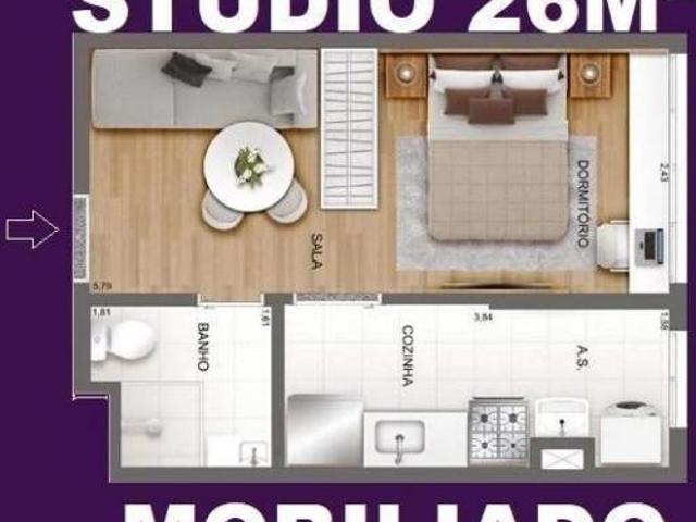 Apartamento à 300 metros do metro e CPTM Bras, Mobiliado, Oportunidade