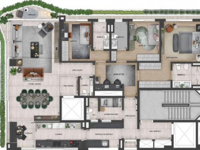 Apartamento Adress Jardins. 201 m2. 3 suites. 3 vagas. lazer. pronto