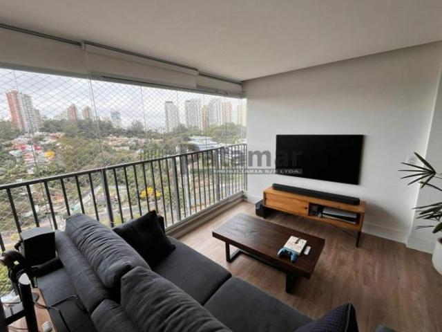 Apartamento Alto Padrão 94m² Mobiliado 3 quartos Dorms 2 Suítes 2 Vagas na Vila Andrade