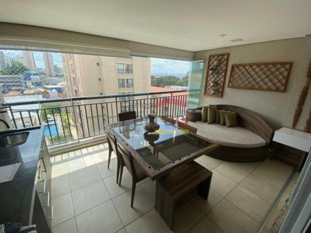 Apartamento alto padrão 162m² com 3 dormitórios Varanda gourmet, 3 suítes 3 vagas Santana