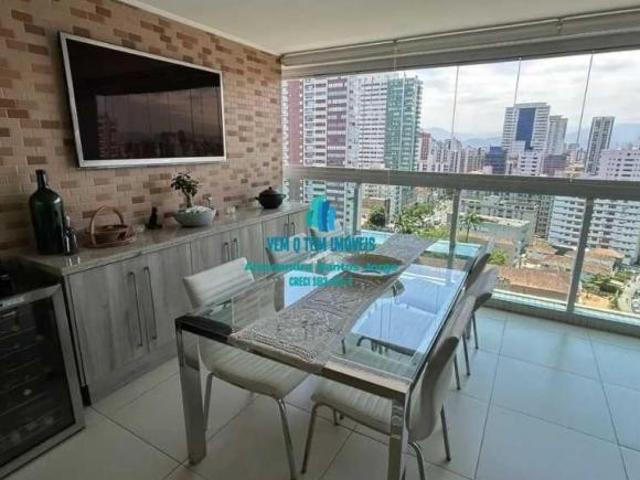 Apartamento Alto Padrão 3 dormitórios e 2 vagas, varanda GOURMET em Boqueirão, Santos/SP