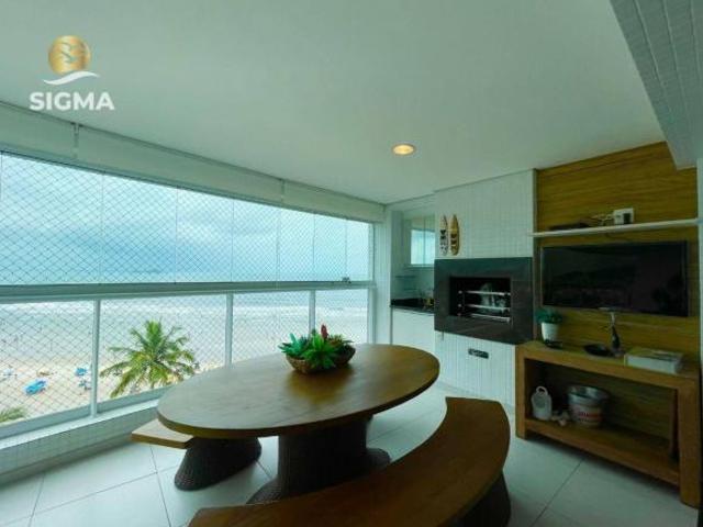Apartamento alto padrão de frente para o mar com 3 suítes em prédio com lazer e 3 vagas Praia da E