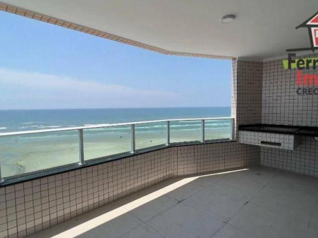 Apartamento alto padrão frente mar com 3 dormitórios sendo 2 suítes à venda, 110 m² por R$ 980.000