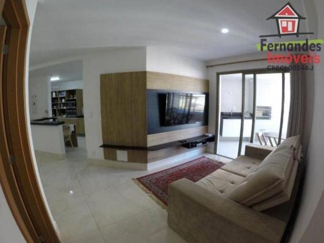 Apartamento alto padrão mobiliado com 2 dormitórios à venda, 92 m² por R$ 850.000 Canto do Forte