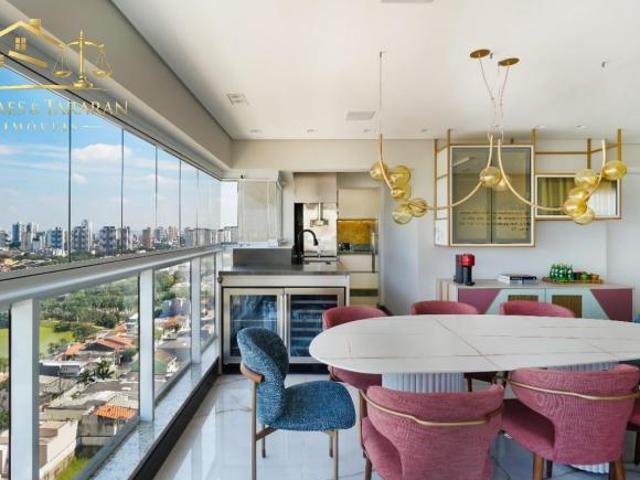 Apartamento alto padrão porteira fechada 3 quartos Vila Assunção Santo André com 3 vagas e vista Par