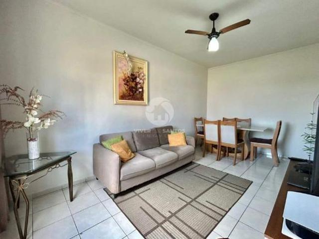 Apartamento amplo de 01 quarto no bairro da Ponta da Praia Santos