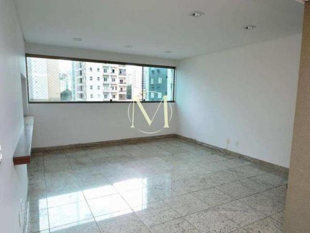 Apartamento amplo de 120m² na Savassi, 4 quartos e 3 vagas