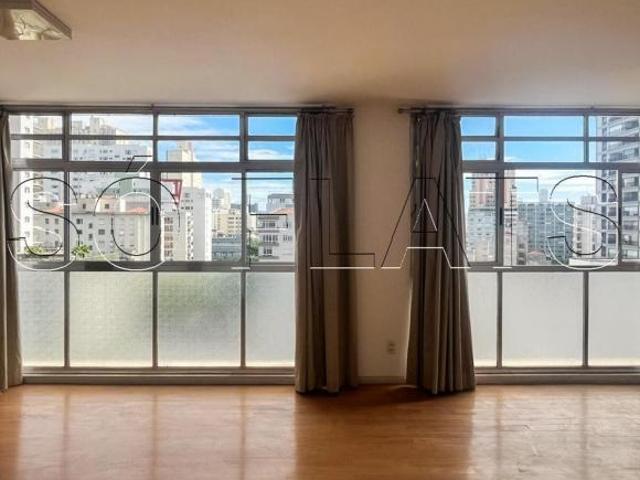Apartamento amplo em Higienópolis com 127m² perto do metrô e da Paulista