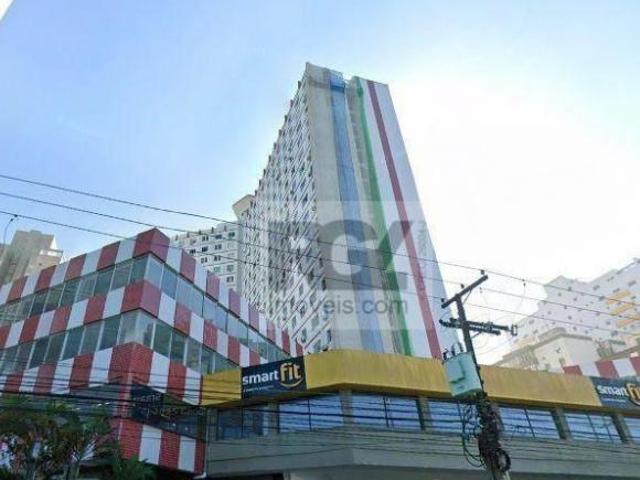 Apartamento Amplo Sala Living PRÉDIO FRENTE MAR à venda, 39 m² por R$ 350.000 José Menino Sant