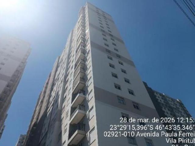 Apartamento area privativa m²: 35,23 bairro: pirituba cidade: sao paulo sp