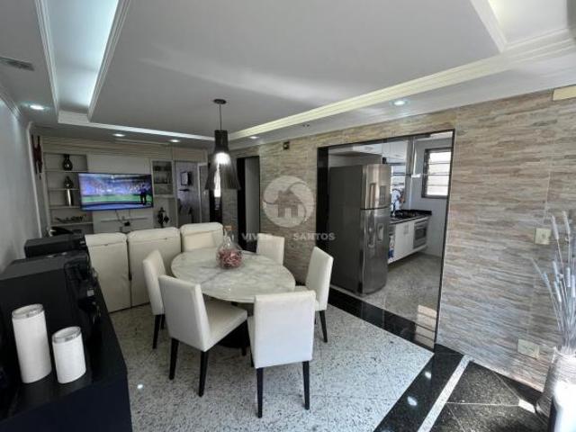 Apartamento avenida da praia andar alto reformado 02 dormitórios sendo 01 suíte