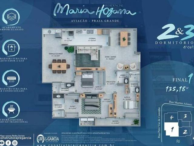 Apartamento Aviação fino Acabamento 2 Suítes parcelamento direto!