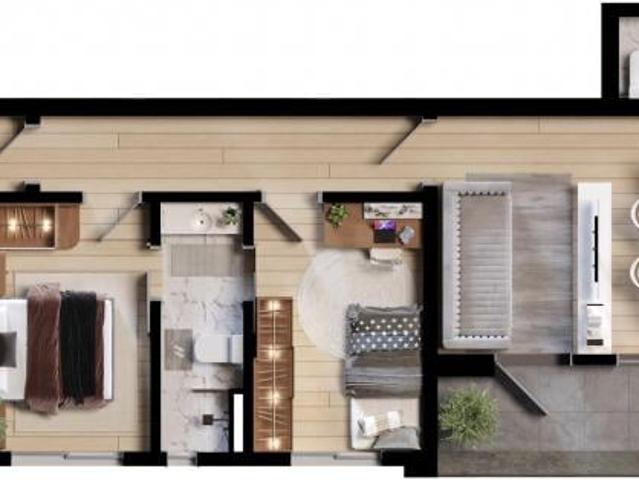 APARTAMENTO BAIRRO SANTA QUITERIA 3 quartos, 2suite, 1 vaga,86,5m2 util