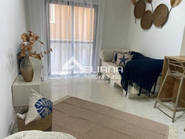 Apartamento Bairro Vila Tupi Praia Grande 1 suíte, 1 vaga