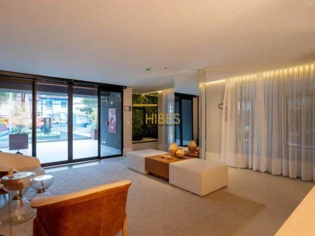 Apartamento batel, 1 dormitório, 39 m² privativos, ensolarado