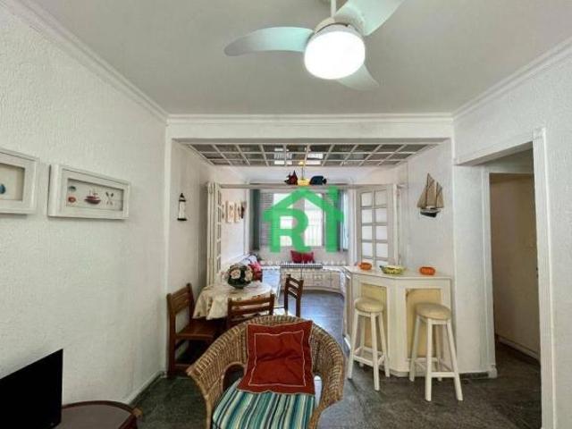 Apartamento à beira mar com 1 quarto à venda em Pitangueiras, Guarujá