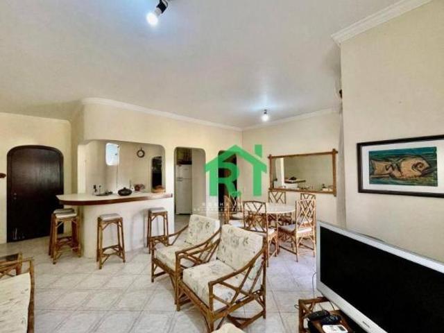 Apartamento Beira mar, 2 Dormitórios, 1 Suíte 2 vagas, Salão de jogos Enseada Guarujá/SP