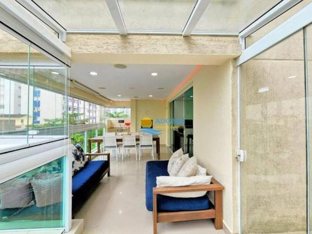 Apartamento beira mar com lazer — Pitangueiras — Guarujá