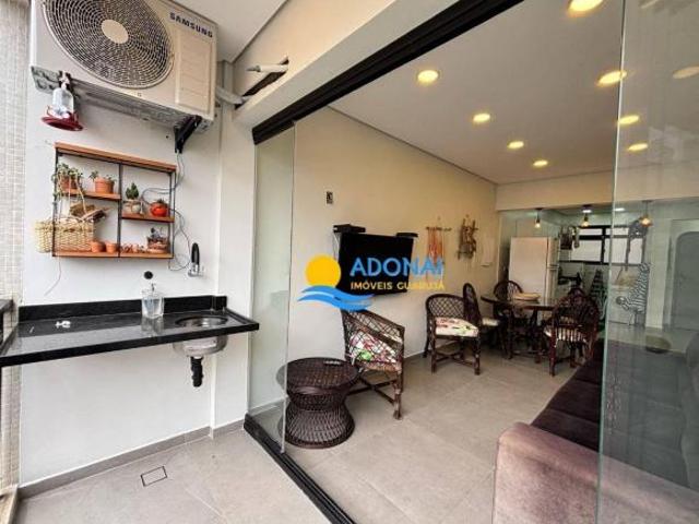 Apartamento beira mar com sacada — Astúrias — Guarujá