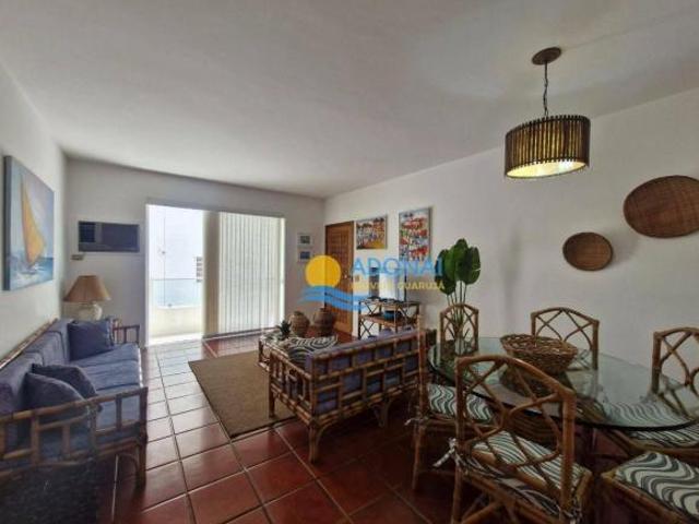 Apartamento beira mar com sacada — Pitangueiras — Guarujá