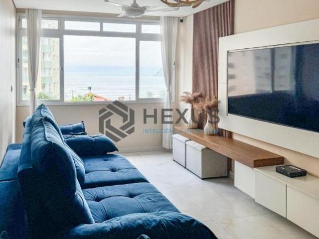 Apartamento beira mar com vista mar nas Pitangueiras, Guarujá