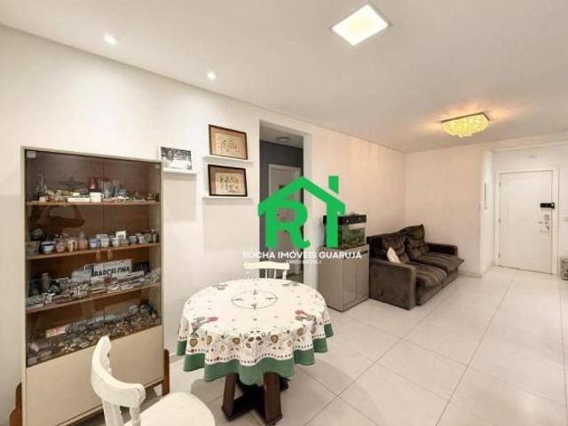 Apartamento Beira Mar com 3 suítes, 3 vagas e lazer à venda no Tombo, Guarujá
