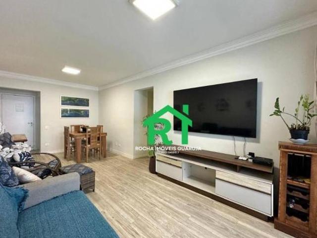 Apartamento à beira mar com 3 quartos 1 suíte, 2 vagas e lazer à venda em Pitangueiras, Guarujá